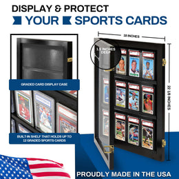12 Graded Card Display - UV Protected – pennzonidisplay