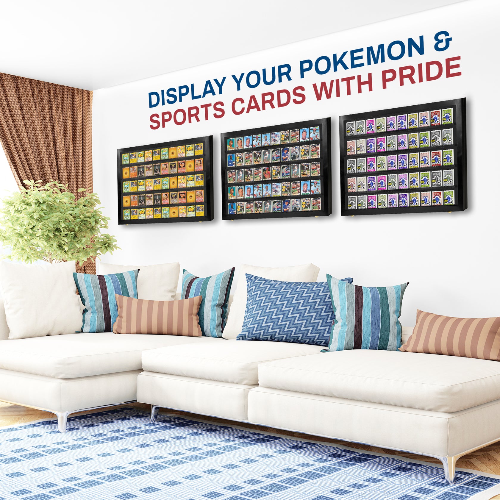 50-Card Display Case - Hardwood, UV Protection – pennzonidisplay