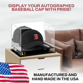 Deluxe Baseball Cap Display - Crystal Clear Acrylic – pennzonidisplay