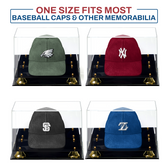 Deluxe Baseball Cap Display - Crystal Clear Acrylic – pennzonidisplay